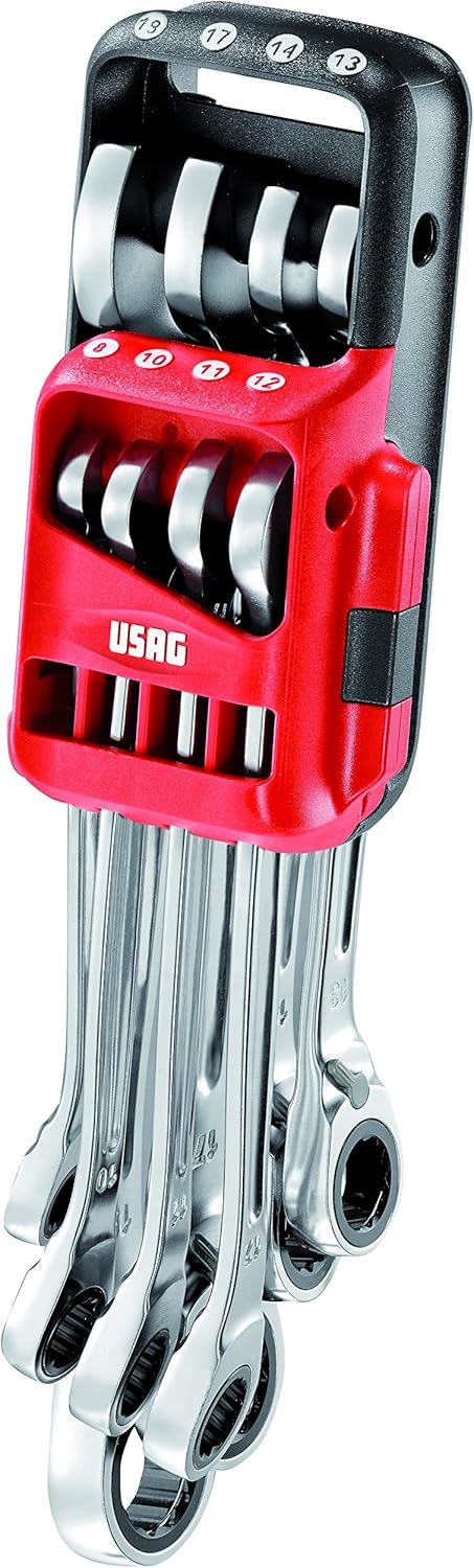 USAG 285 KA/DS8 Series of 8 Combination Spanners Ratchet with Sealing ...