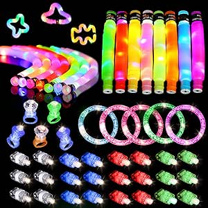 Amazon.com: 42 PCS Light Up Toys Party Favors,Light Up Pop Tubes Pack ...