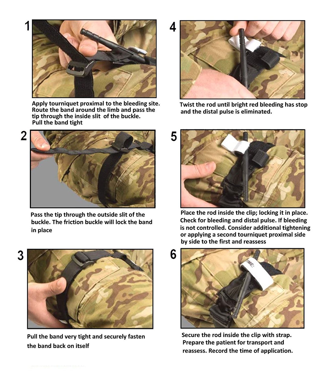 Garrot Tourniquet Opération à une seule main Tourniquet dapplication ...