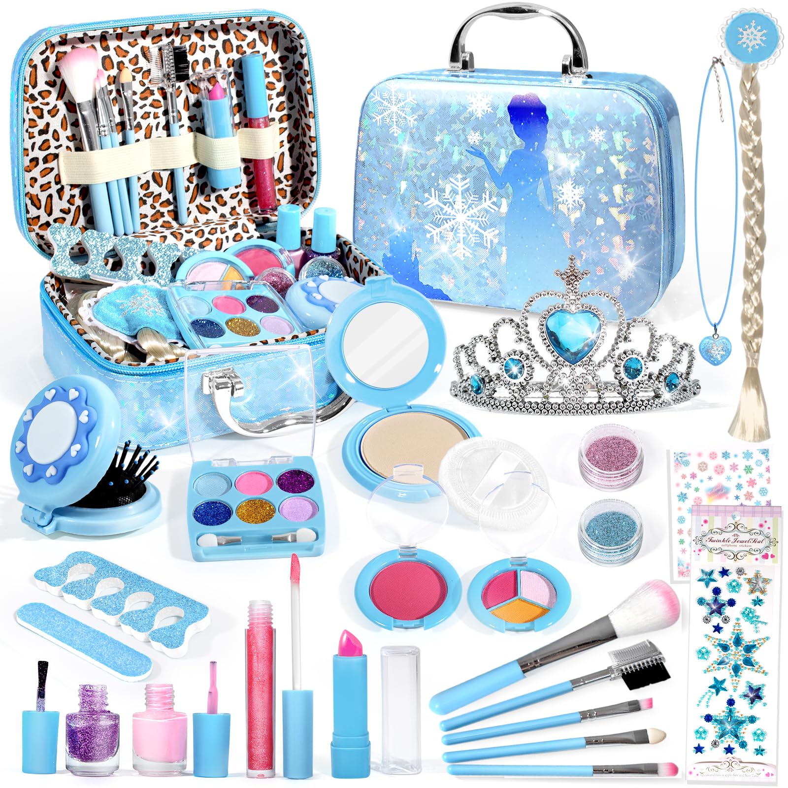 INNOCHEER Kids Makeup Kit for Girl Toys, Frozen Makeup Set for Girls ...