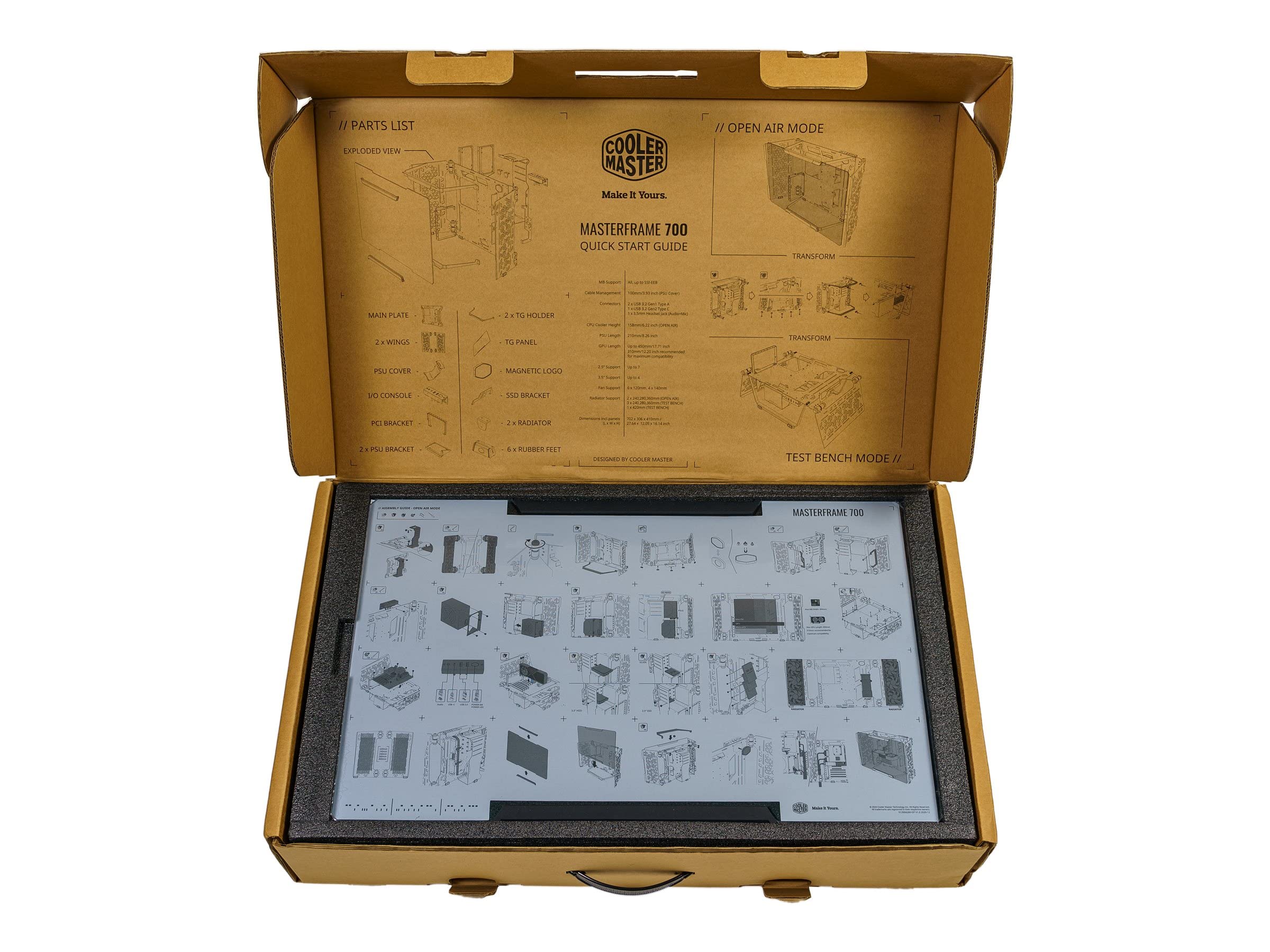 Mua Cooler Master MasterFrame 700 Open-Air PC Case with Test Bench Mode ...