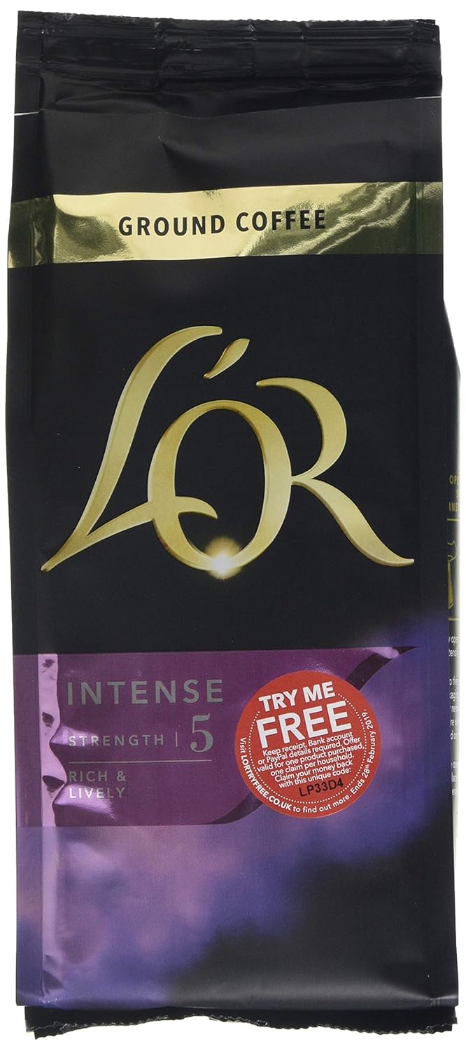 L'OR Intense Roast and Ground Coffee Intensity, 210 g, Pack of 5 ...
