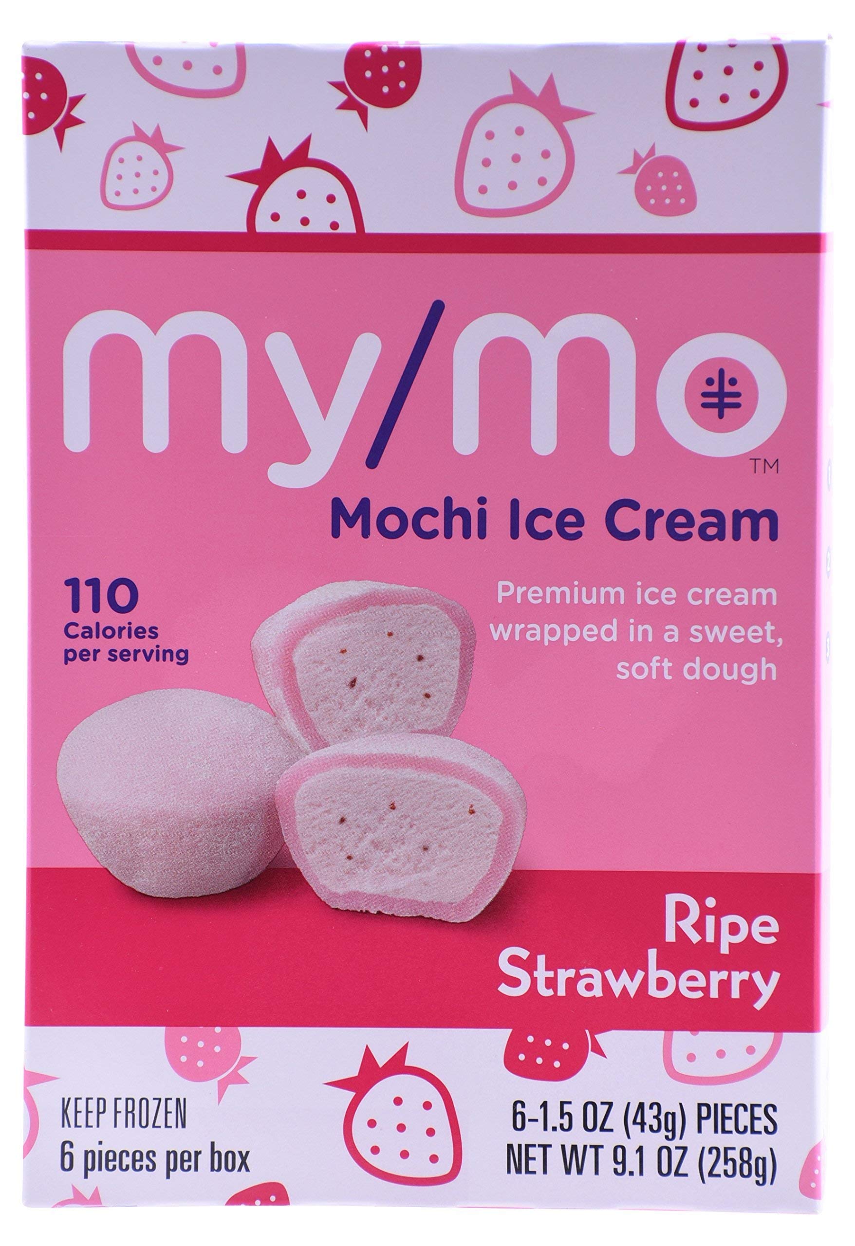 My/Mo Cookies & Cream Mochi Ice Cream - 36 Mochi Ice Cream Balls (6 x ...
