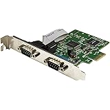 Amazon.com: StarTech.com 2 Port Native PCI Express RS232 Serial Adapter Card with 16950 UART ...