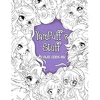 Amazon.com: YamPuff's Stuff: A Kawaii Coloring Book of Chibis and Cute ...