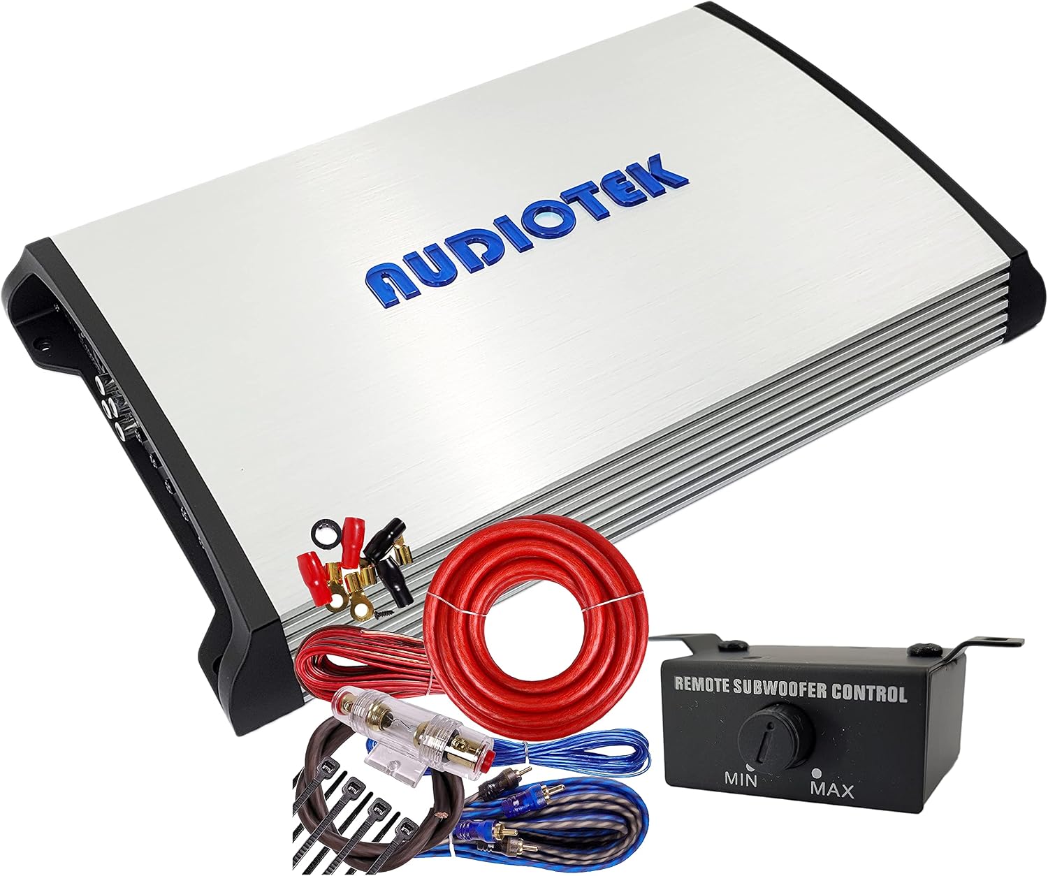 Amazon.com: Audiotek AT8000M 1 Channel Monoblock Class D Car Amplifier ...