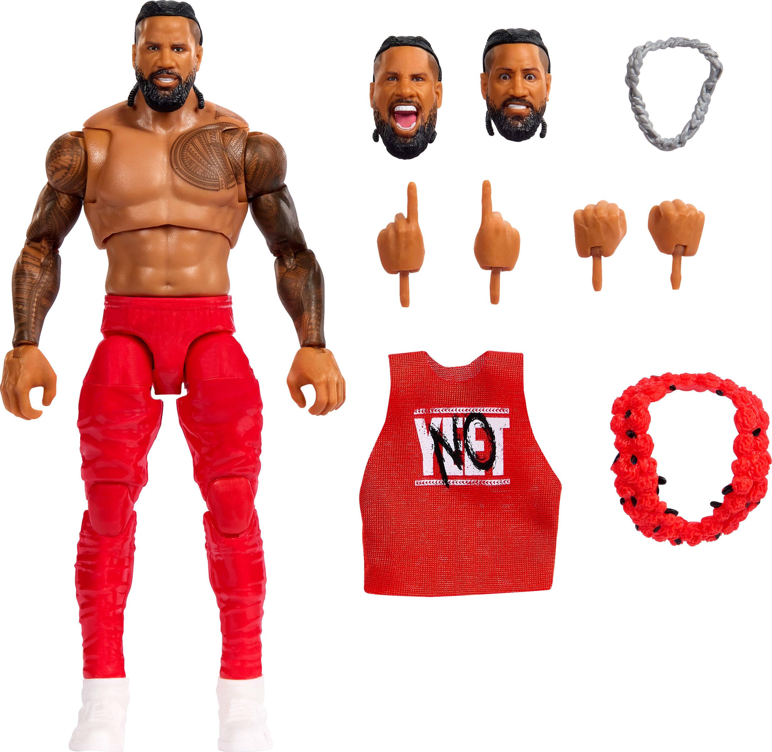 Mattel WWE Ultimate Edition Action Figure & Accessories Set, Jimmy USO ...