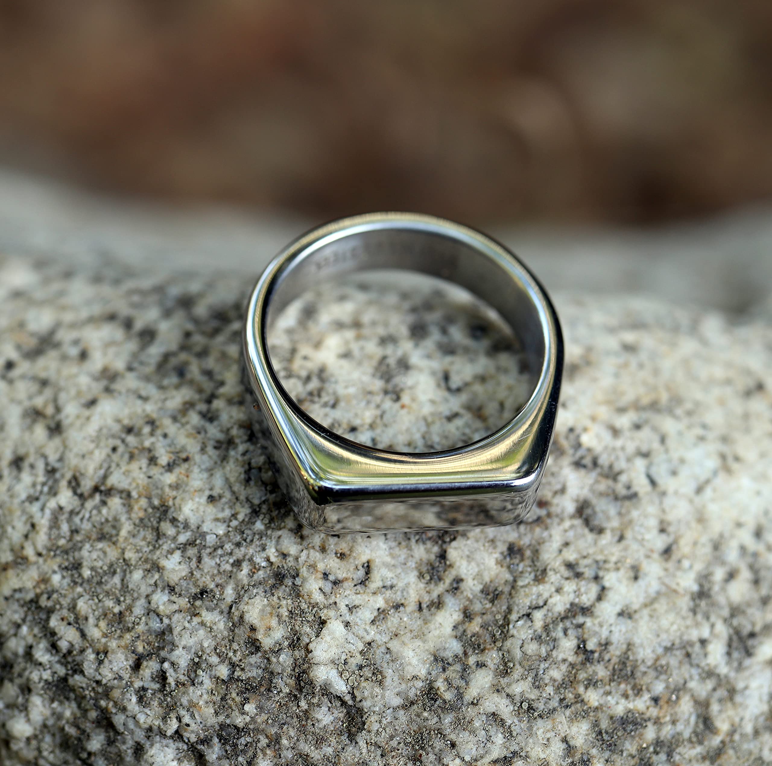 Rectangular Bar Signet Ring, Men's Pinky Ring, Women's Signet Ring, Men's Signet Ring, Pinky ...