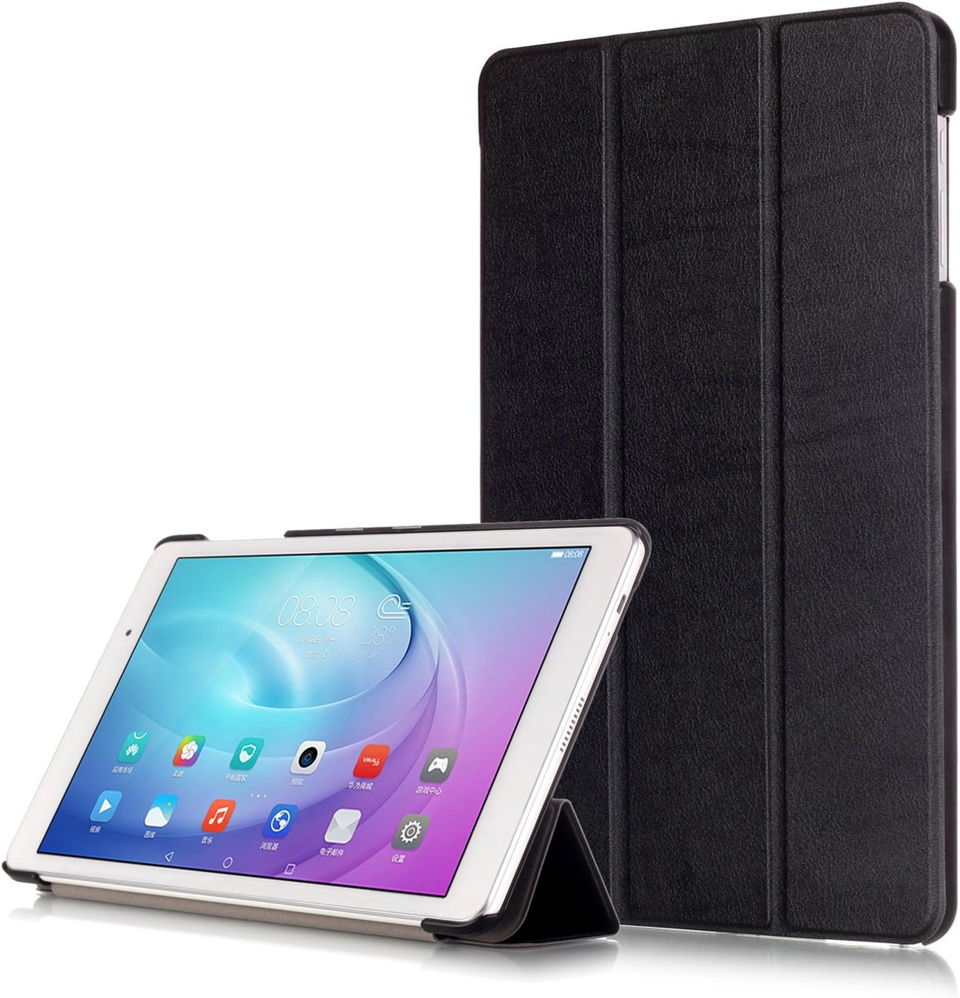 Tinxi® Huawei T2 10,1 Funda, Cuero Artificial Piel Funda para Huawei ...