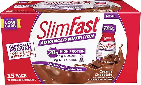 Amazon.com: SlimFast Advanced Nutrition Creamy Milk Chocolate – Meal ...
