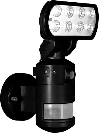 Nightwatcher NW700 LED Robotic Security Light with Camera, Black ...