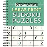 Amazon.com: Brain Games - Large Print Sudoku Puzzles (Swoosh): 9781639383337: Publications ...