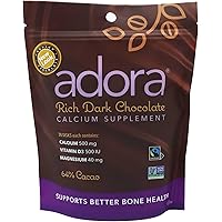 Amazon.com: Adora Calcium Supplement Disk, Organic Dark Chocolate, 30 ...