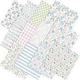 Amazon.com: Whaline 12Pcs Spring Cotton Fabric Bundles 18 x 22 Inch ...
