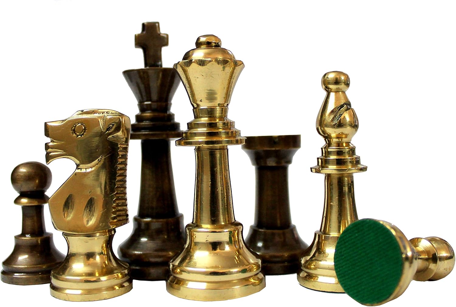 Amazon.com: StonKraft Collector Edition Brass Chess Pieces Pawns ...