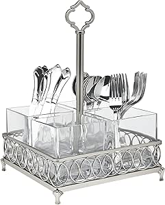 Amazon.com: Hanover Flatware Caddy: Silverware Caddy For Buffet: Kitchen & Dining