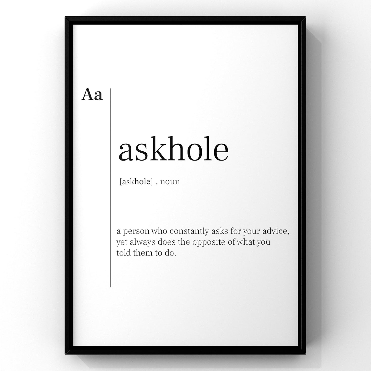 Amazon.com: Askhole Definition Print,Askhole,Askhole Print,Askhole ...