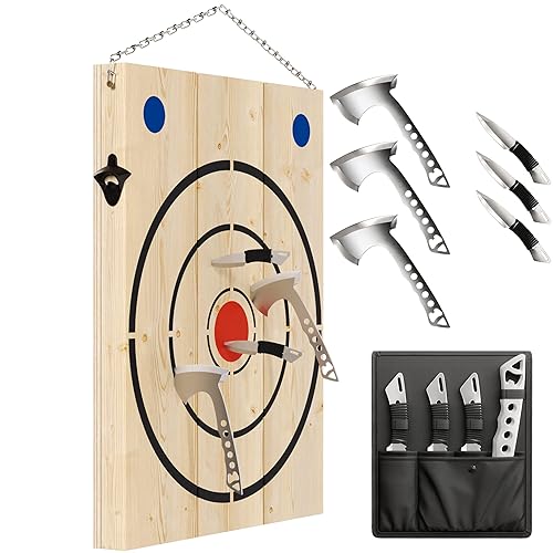 Crown Display Axe Throwing Target Board for Axe Throwing Game I Wooden ...
