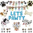 Amazon.com: Lets Pawty Dog Birthday Party Decorations Boy Girl, Pawty ...