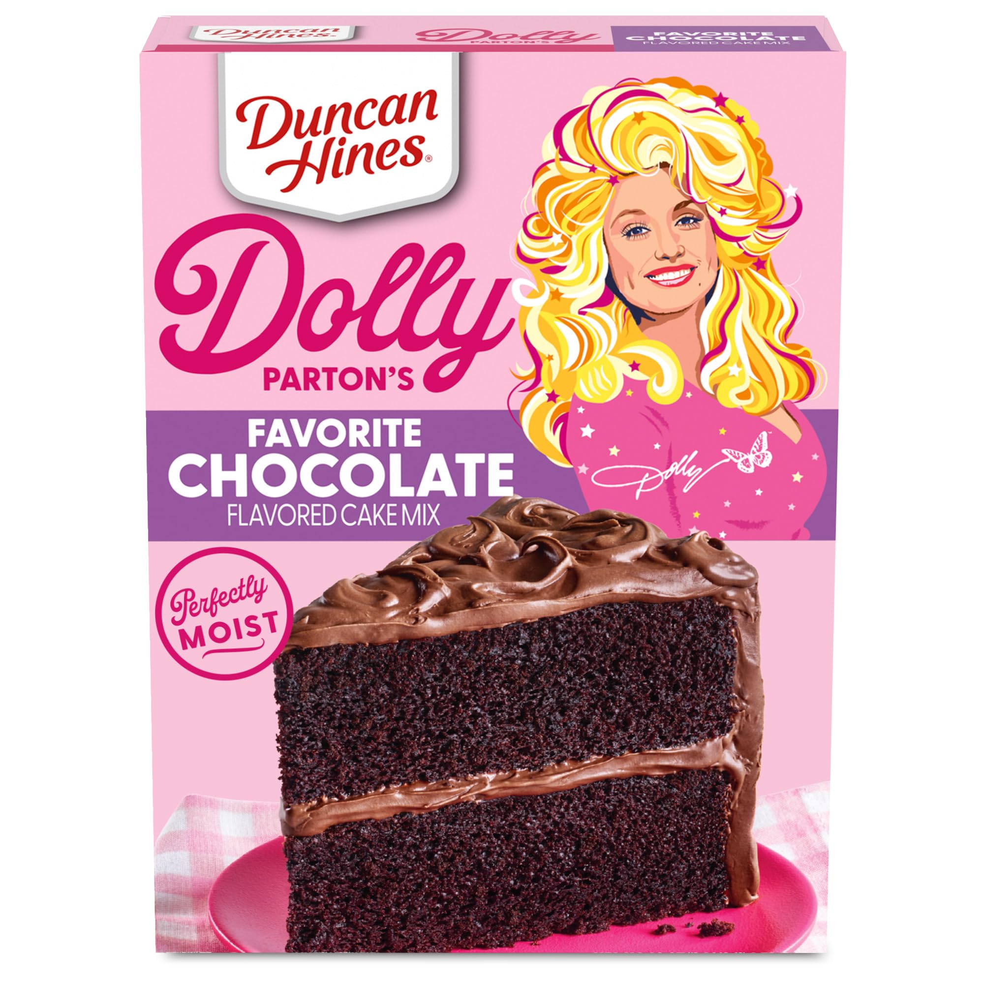 Duncan Hines Dolly Parton s Favorite Chocolate Flavored Cake Mix 18 Oz Duncan Hines Dolly Parton s Favorite Chocolate Flavored Cake Mix 18 Oz