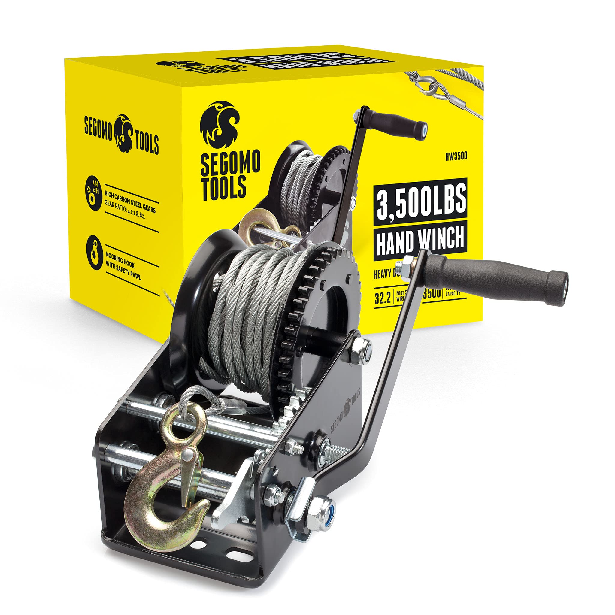 Mua Segomo Tools Heavy Duty 3500 Pound Manual Two Way Ratchet 32.2 Ft ...
