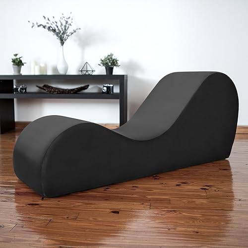 Liberator Kama Sutra Sex Chair Sensual Chaise - Black Micro-Velvet in ...