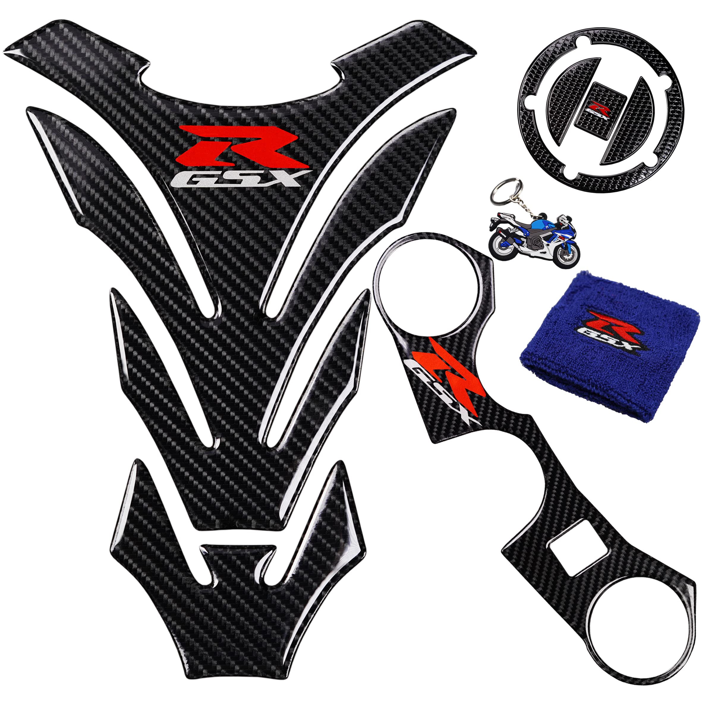 REVSOSTAR 3D Gas Cap, Tank Pad,Triple Tree Front End Upper, Top Clamp ...