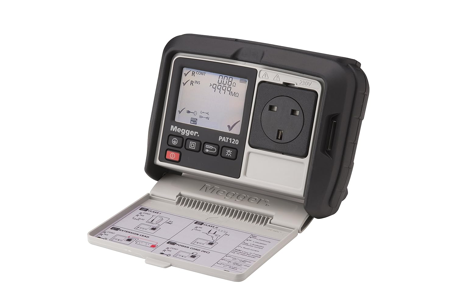 Megger 1003-062 PAT120 Simple PAT Tester – BigaMart