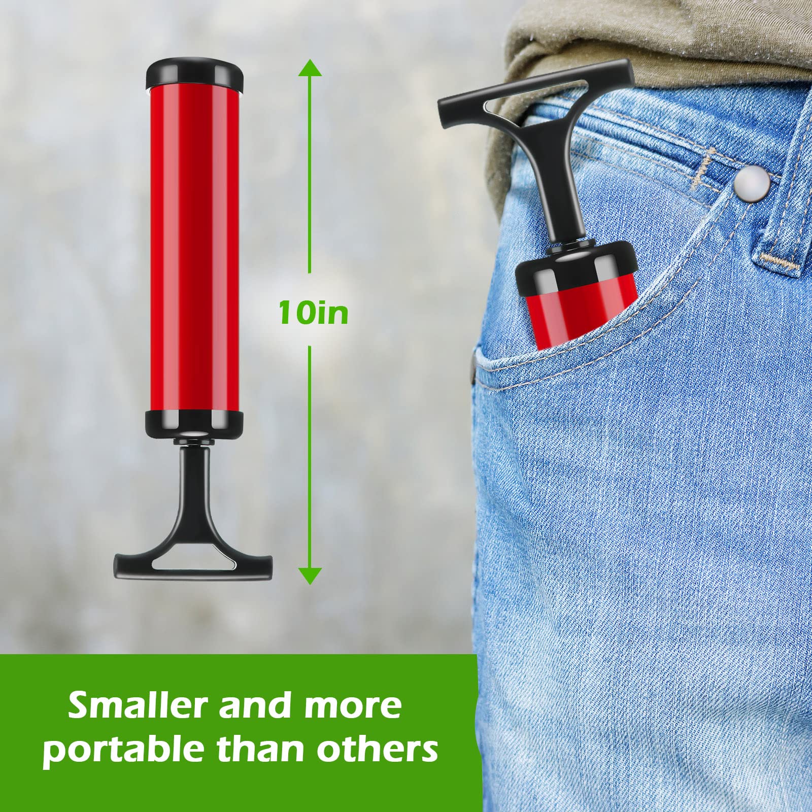 Mua Chumia 8 Sets Ball Pump with Needle Nozzle Hose Kit, 10 Inch Hand ...