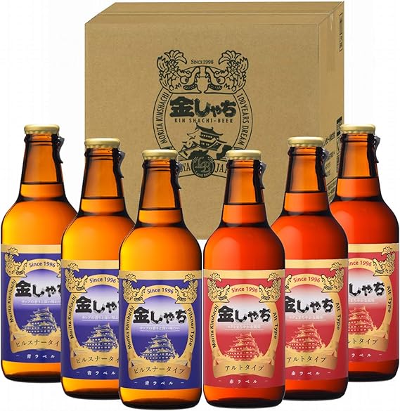 Amazon.co.jp： 盛田金しゃちビール 金しゃちビールEタイプ [ 日本 330ml×6本 ]: 食品・飲料・お酒