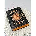 Amazon.com : Keyman Thema Design Studio Vintage Sun & Moon Leather Journal Diary Leather Journal ...