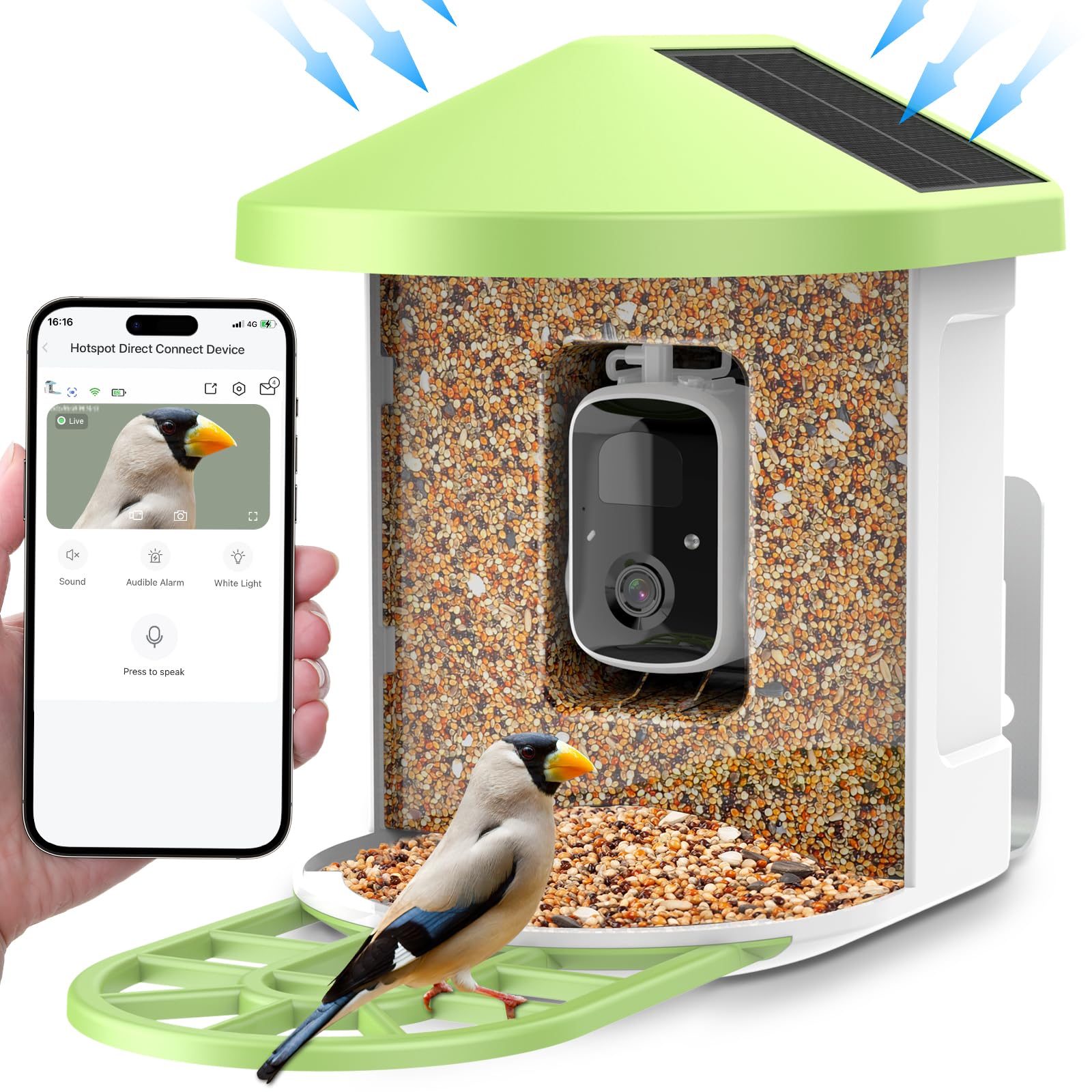 Smart Bird Feeder with Camera, AI Identify Bird Species, IP65 ...