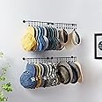 Amazon.com: Hat Rack Wall Cap Organizer - Baseball Hat Racks Display ...