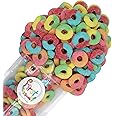 Amazon.com : FirstChoiceCandy Gummi Rings (Rainbow Sour Neon Assorted ...