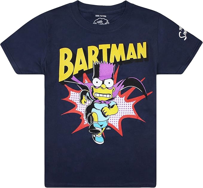 The Simpsons Boys Bartman T-Shirt: Amazon.co.uk: Clothing