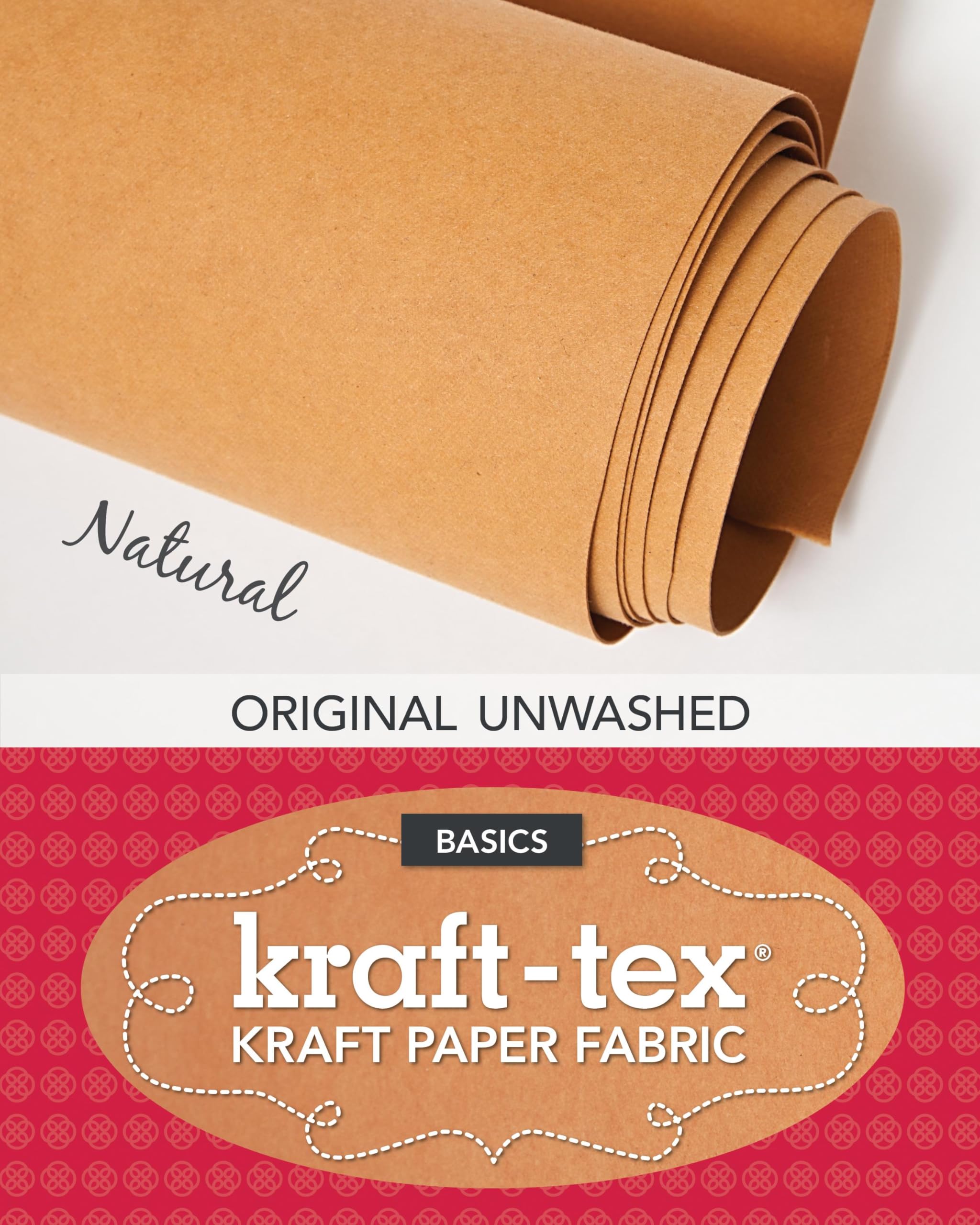 Mua kraft-tex Roll Natural Original Unwashed: Kraft Paper Fabric, 19