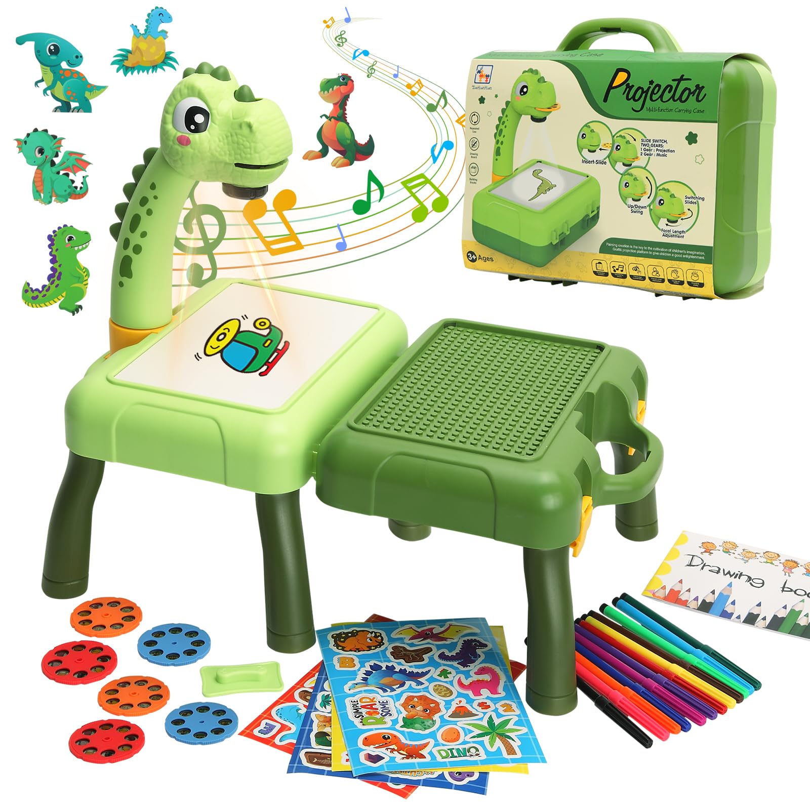 Drawing Projector for Kids, Dinosaur Trace and Draw Projector Toy ...