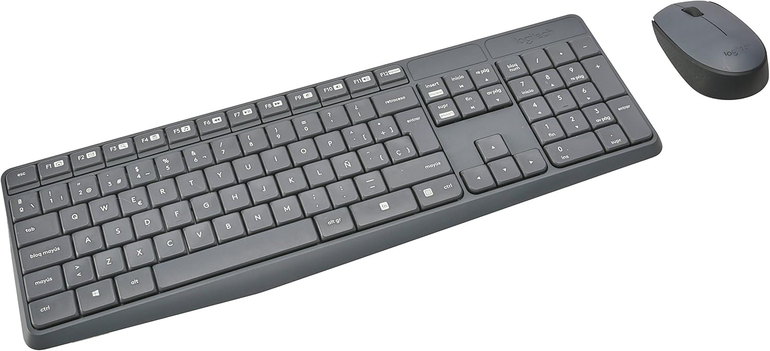Logitech - MK235 - Combo de Mouse y Teclado Inalámbricos - Negro ...
