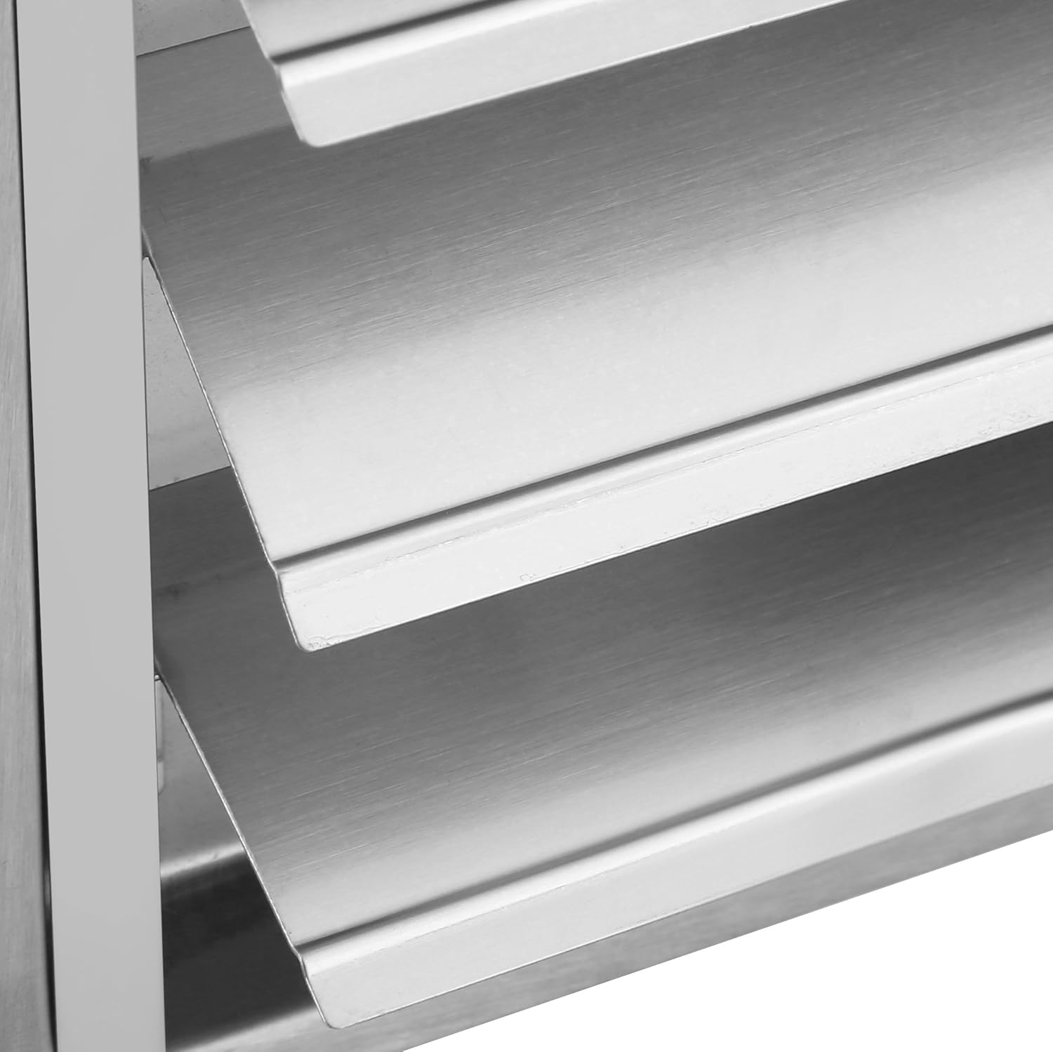 Denash Extractor Fan Gravity Grille 100mm, Stainless Steel Wall Air ...