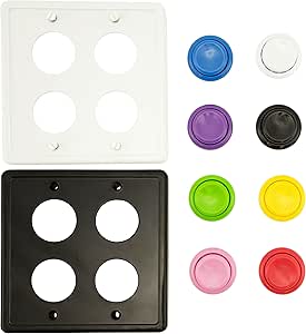 Arcade Light Switch Plate Cover, Double Switch, CUSTOM COLORS 2-Gang ...