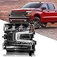 Amazon.com: Huray LED Headlight Assembly for Chevy Silverado 2019-2022 ...