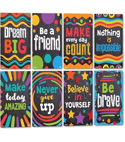 Amazoncom Jfk Classroom Quote Poster Decorations Growth Mindset