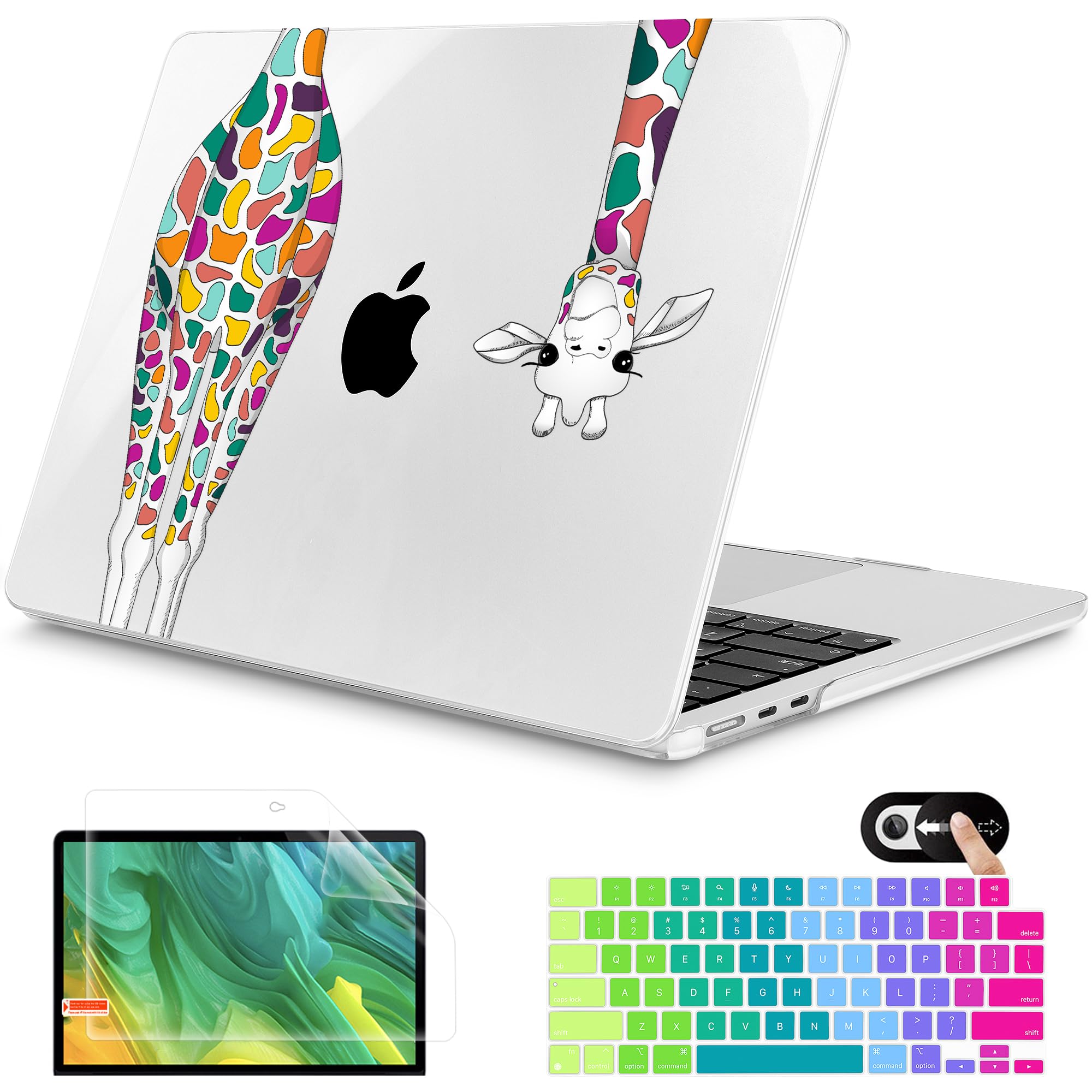 Mektron for 2025 M4 MacBook Air 13.6 Inch A3240 Case Fits 2023 A2681 M2 2024 A3113 M3 Chip with ...