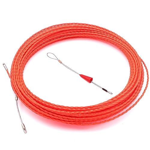 Jeemitery 128 FT Fish Tape Wire Puller Through Wall Wire Threader Fish ...