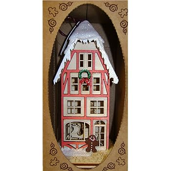 Amazon.com: Ginger Cottages - Santa's Ski Lodge GC126, Miniature ...