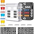 Amazon.com: Nilight - 50055F 6 Way Blade Screw Fuse Block 6 Circuits with Negative Bus Fuse Box ...