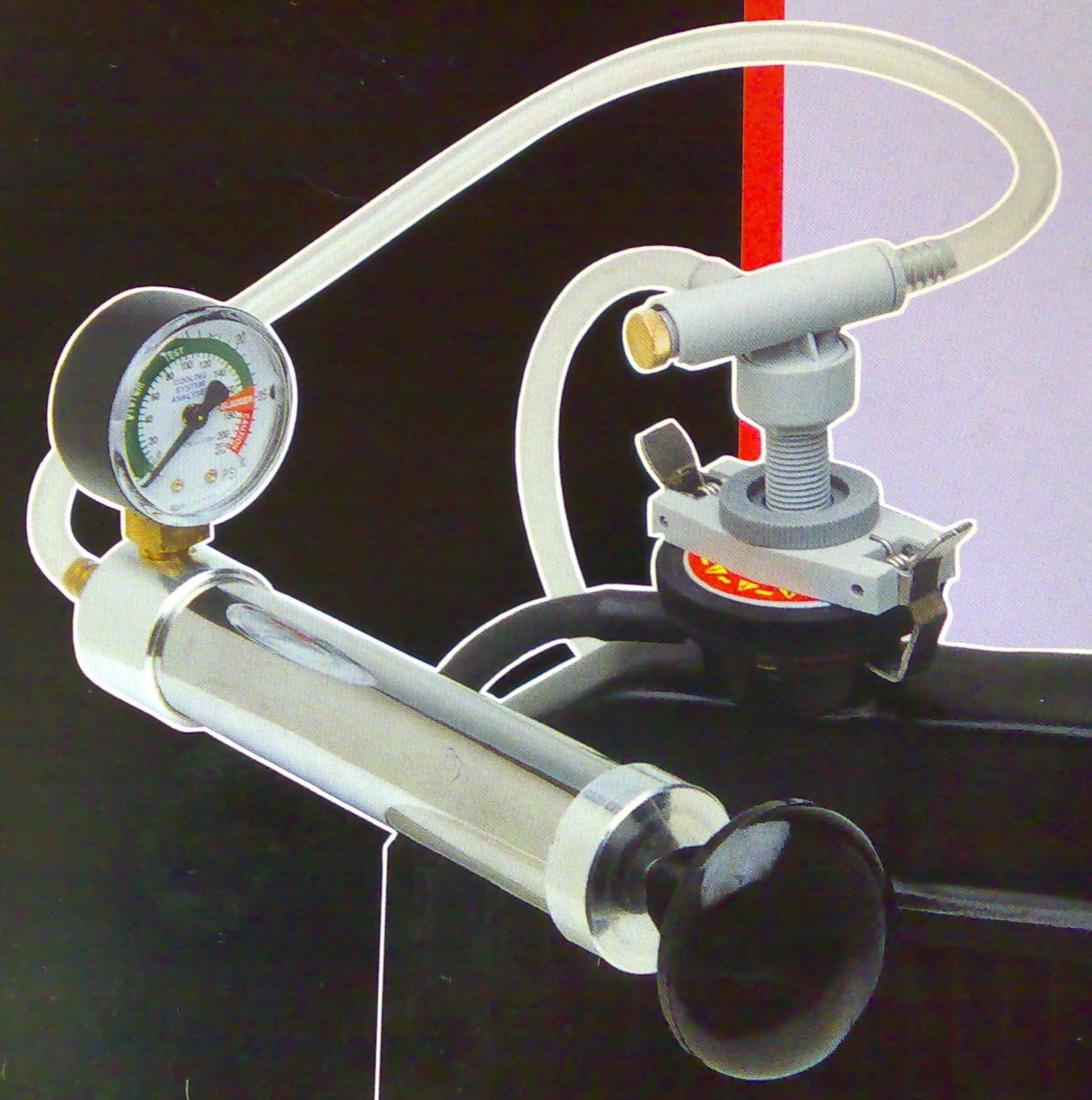 Cooling System Pressure Tester Universal No Adaptor Caps Required Fits ...