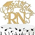 Amazon.com: Ferburitar Congratulations RN Cake Topper, Congrats Nurse ...