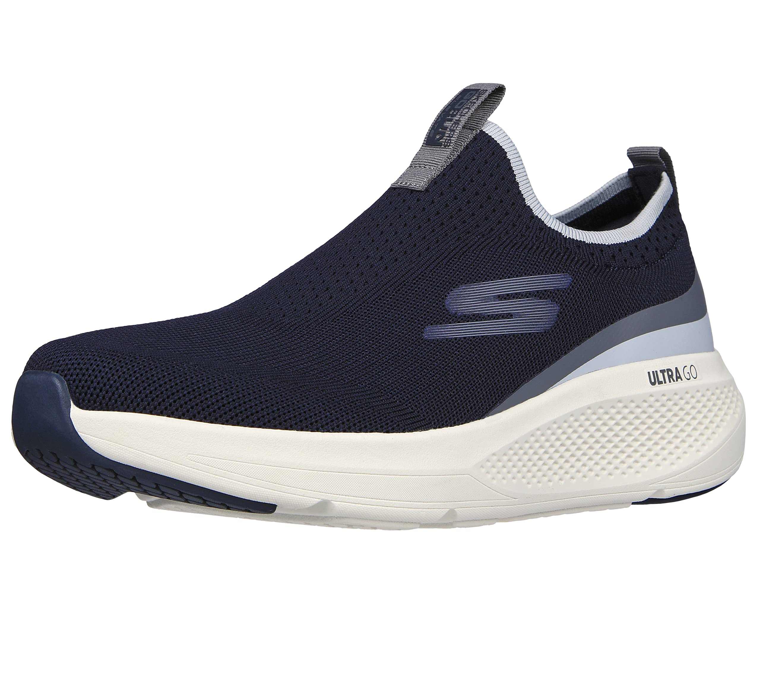 Skechers Men's GOrun Elevate-Athletic Slip-On Workout Running Shoe Sneaker with Cushioning, Navy ...
