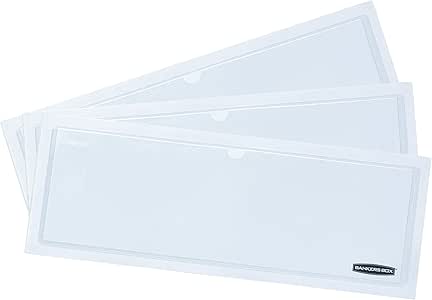 Amazon.com : Bankers Box Adhesive Label Pockets with Inserts, Clear, 48 ...